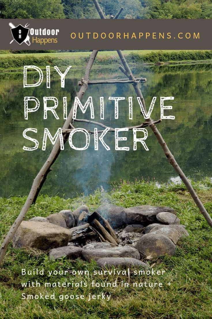 Primitive Smoker DIY - How to Smoke Meat in the Wild - Outdoor Happens