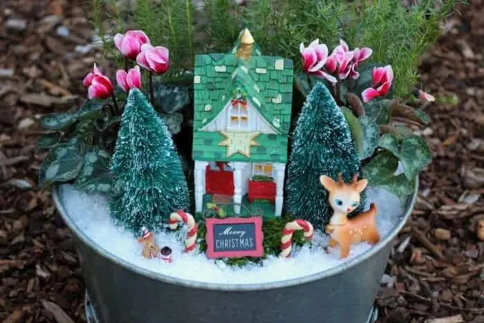 16 Festive Christmas Fairy Garden Ideas You Can DIY - Outdoor Happens