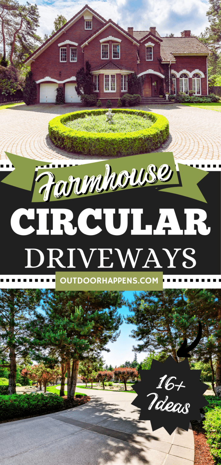 17+ Circular Driveway Ideas That Look Beautiful + Make Parking Easy ...
