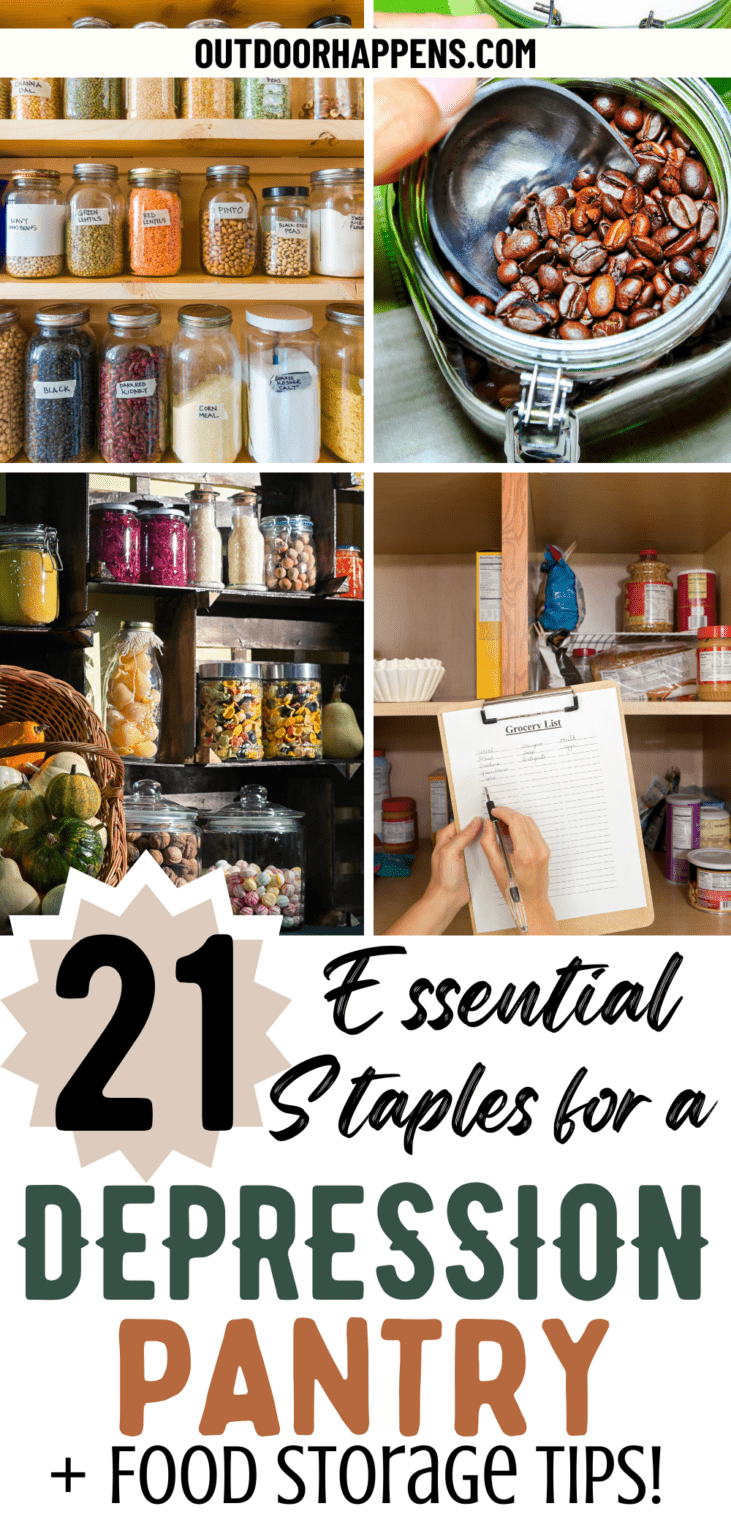 21 Essential Food Staples For Your Depression Pantry Plus Long-Term ...